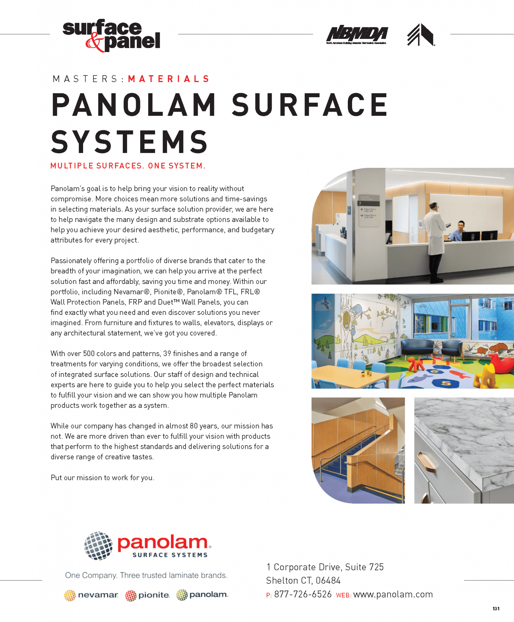 S&P Master Buyers Guide - Panolam Materials Focus | Panolam Surface Systems
