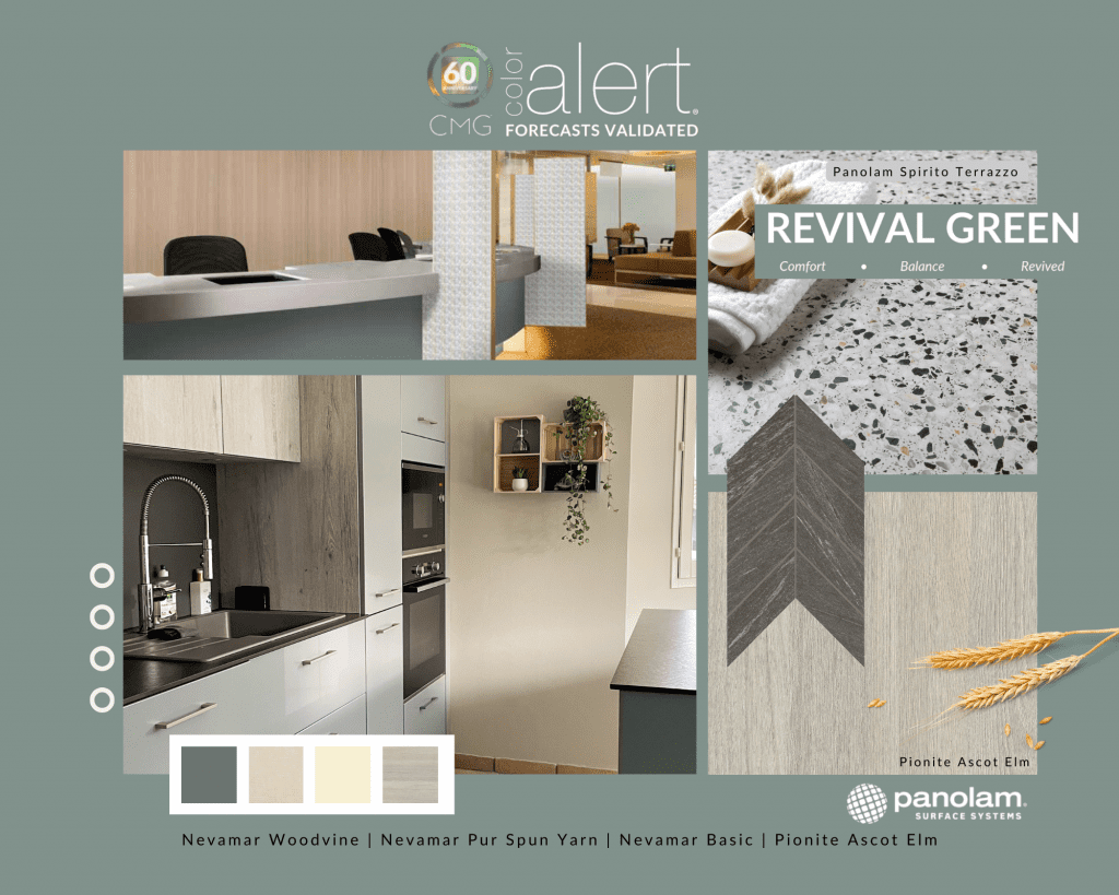 January Color Alert, Revival Green. | Panolam Surface Systems