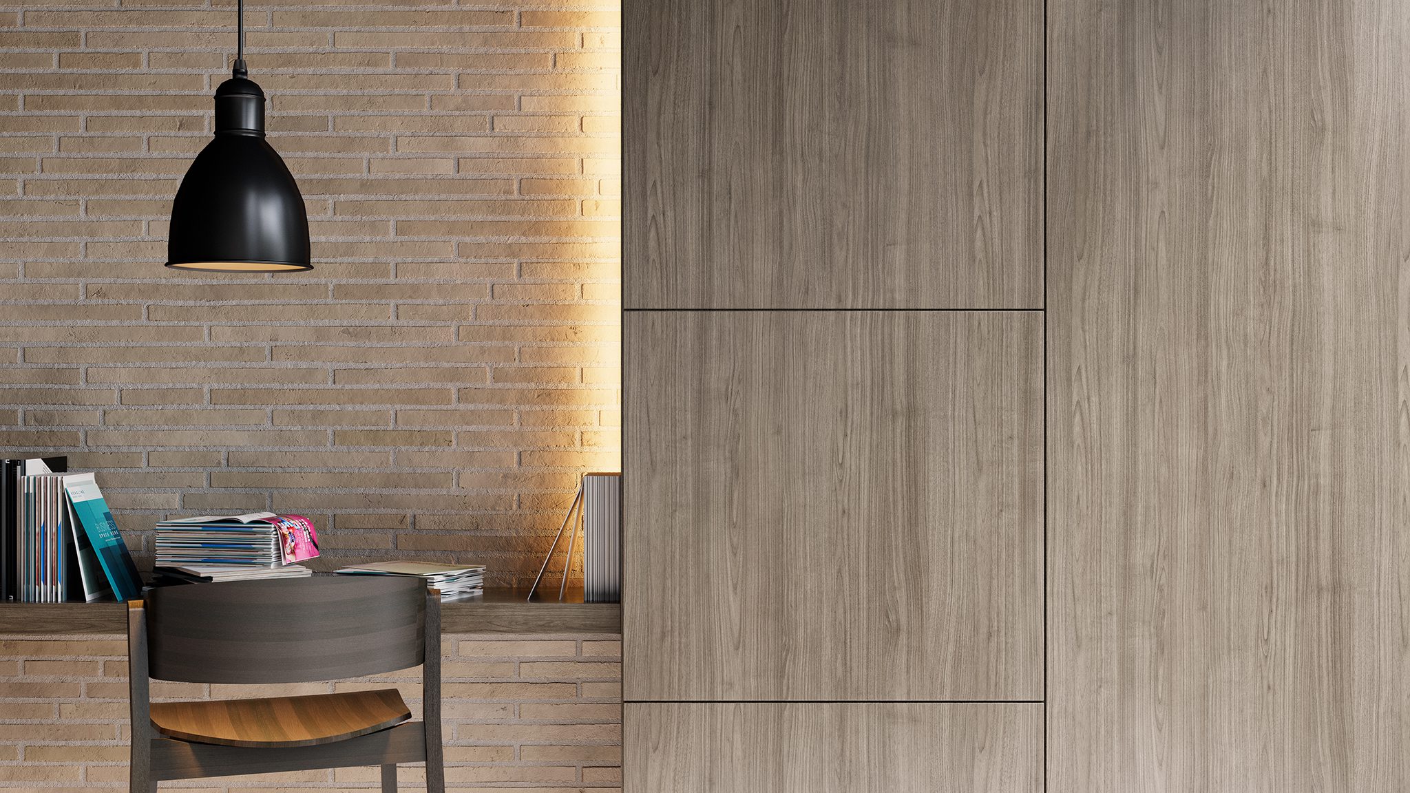 Continental Walnut Lobby | Panolam Surface Systems